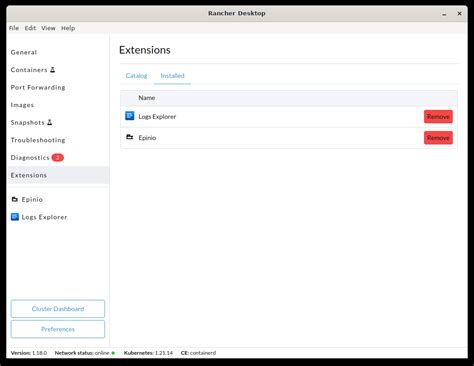 Extensions Rancher Desktop Docs