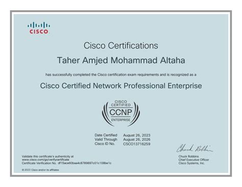Taher Altaha On Linkedin Ccnp Certificationachievement Networking