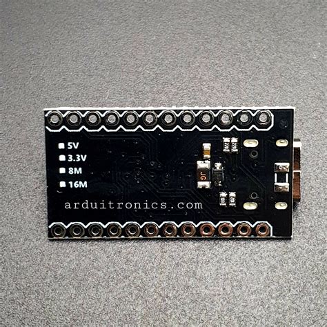 arduino pro micro 5v 16mhz free pin header type c usb pcb สีดำ