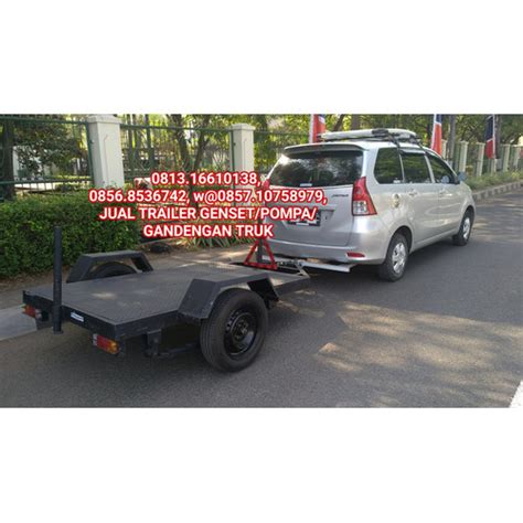 Jual Trailer Anhang Troli Genset Tangki Minyak Bbm Cpo Air Pompa Trafo
