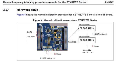 manual calibration of hse stm32wb nucleo stmicroelectronics community