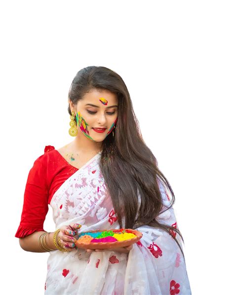 Holi Girl Saree Png Full Hd Download