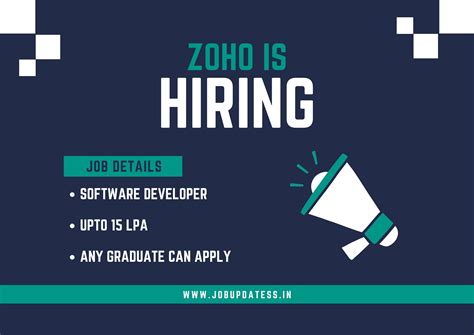 zoho is hiring software developer