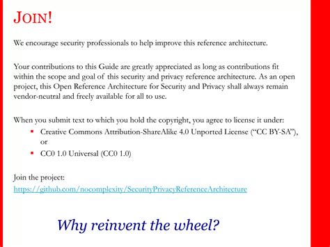Open Security And Privacy Reference Architecture Ppt