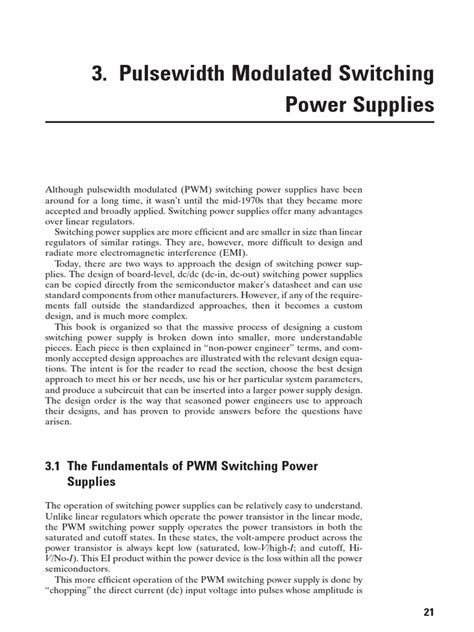 Fundamentals Of Pwm Smps Pdf Power Supply Electrical Components