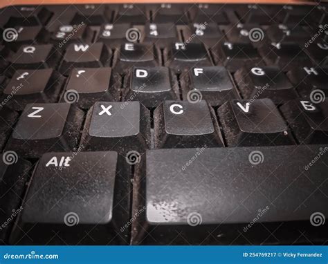 old computer keyboard stock image image of technology 254769217