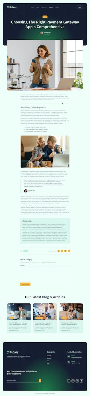 Digipay Online Payment Gateway And Fintech Elementor Template Kit Wp Template Kits Ft