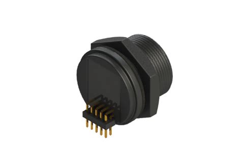 Waterproof Ip66 To 68 Ethernet Rj45 Female Panel Mounting Connector