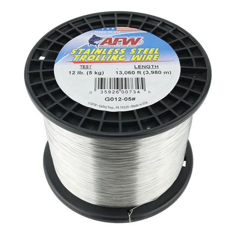 American Fishing Wire Stainless Steel Single Strand Trolling Wire Fishusa