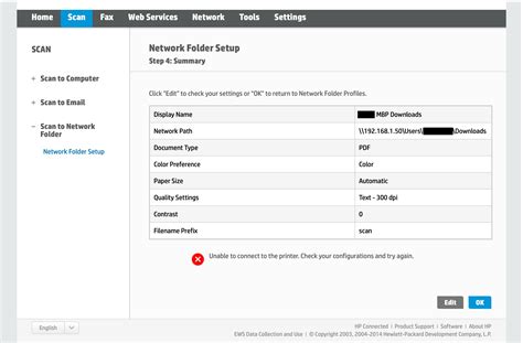 How To Configure The Scan To Network Folder Path For Hp Offi Hp