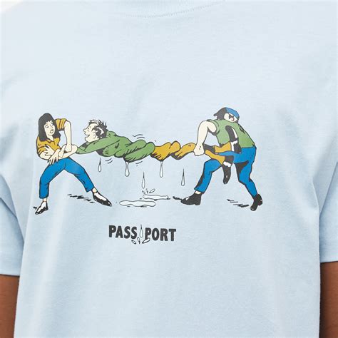 Pass Port Squeeze T Shirt Stonewash Blue End Gb