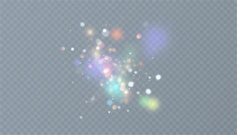 Premium Vector Bokeh Glare Lights Multicolored Blurry Translucent Highlights Abstract Light