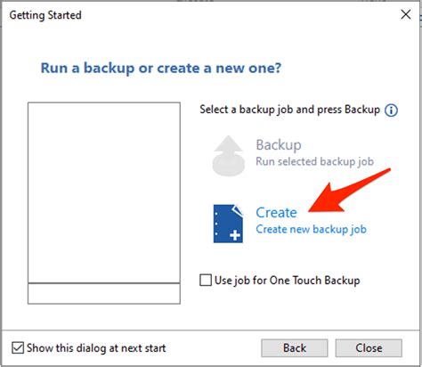 how to configure backup4all to back up to sftp to go