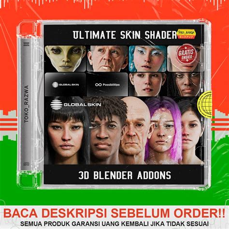 Jual 3d Blender Globalskin Ultimate Skin Shader 190924 Shopee Indonesia