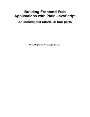 Building Front End Web Apps With Plain Javascript Fill Online Printable Fillable Blank