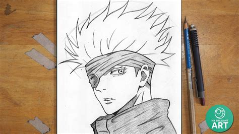 How To Draw Gojo From Jujutsu Kaisen Step By Step Easy Tutorial YouTube
