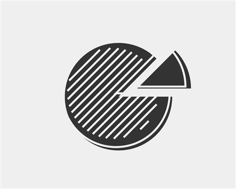 Pie Chart Icon Circle Diagram Vector Charts Graphs Logo Template