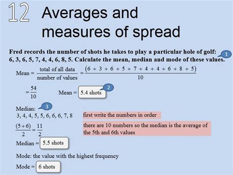 Math Averages And Measures Of Spread Teaching Resources