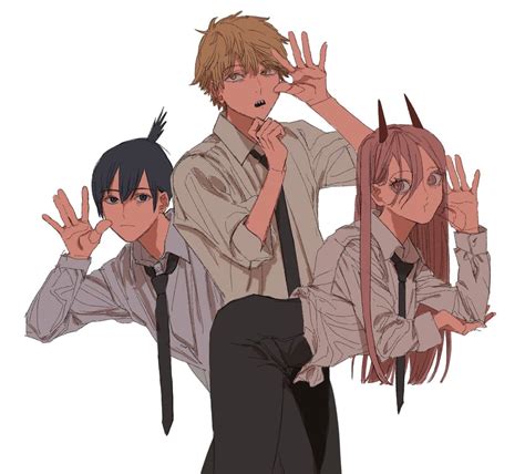 Power Denji And Hayakawa Aki Chainsaw Man Drawn By Tasuketemama