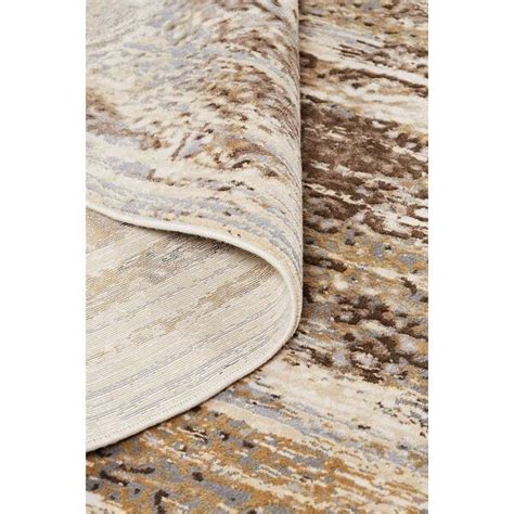 8 X 10 Tan Ivory And Brown Abstract Area Rug 36 Bed Bath And Beyond 39632908