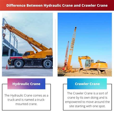 Hydraulic Crane Vs Crawler Crane Difference And Comparison
