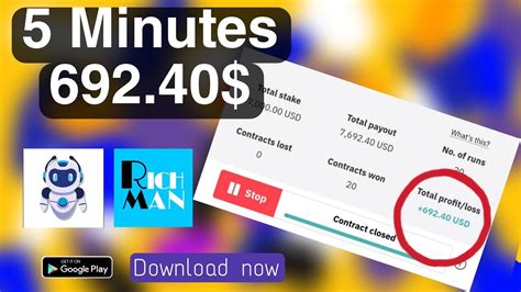 Derivbinary Bot 692 In Five Minutes Youtube