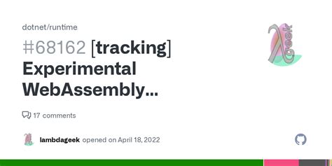 Tracking Experimental Webassembly Multithreading Support Issue Dotnet Runtime Github