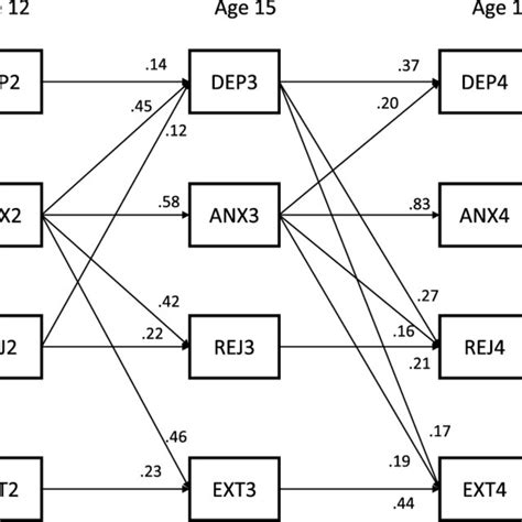 Developmental Cascade Model Of Depression Anxiety Peer Rejection And Download Scientific