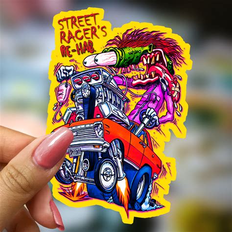 Rat Fink Ed Roth Vinyl Decals 40pcs Hot Rod Custom Car Bike Skateboard