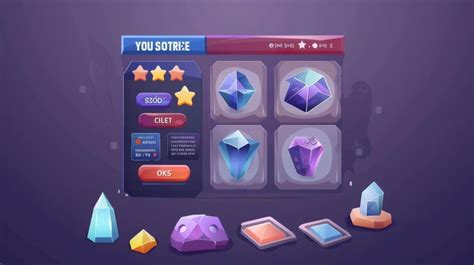 Premium Photo The Game Menu Features User Interface Panels With