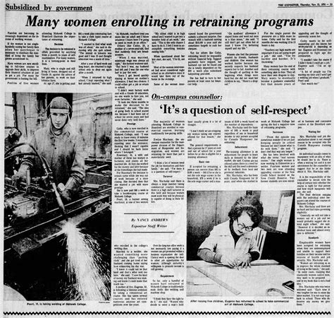 Many Women Enrolling In Retraining Programs Canadian Industrial