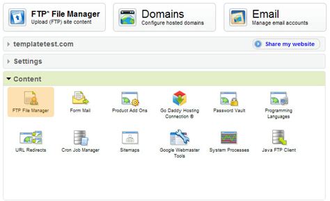 Joomla How To Install Joomla Engine And Template To Godaddy