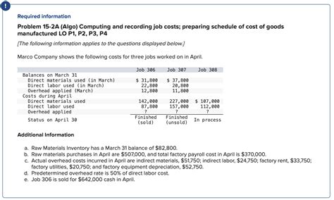 Solved Required Informationproblem 15 2a Algo ﻿computing