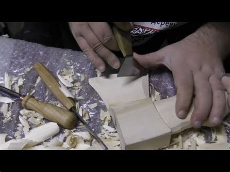 Топор из дерева своими руками - YouTube