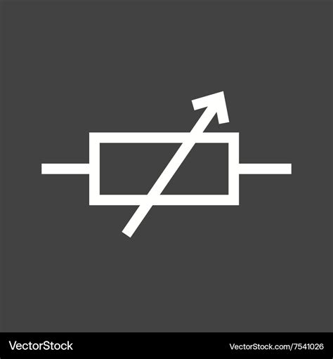 Variable Resistor Royalty Free Vector Image Vectorstock