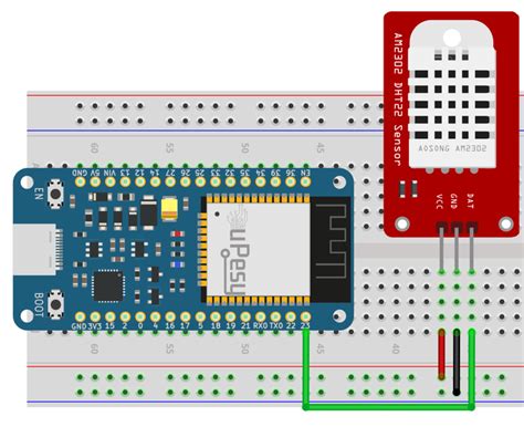 Dht22 Esp32 In Arduino Code Measuring Humidity And Temperature