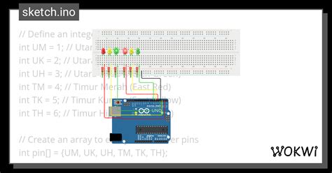 2 Lampu Lalulintas Wokwi Esp32 Stm32 Arduino Simulator