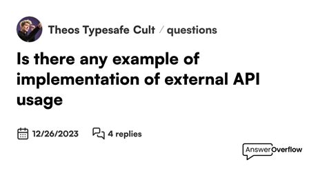 Is There Any Example Of Implementation Of External Api Usage Theos