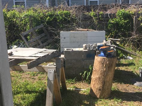 My Backyard Forge It S A Super Simple Setup But I M A Beginner So I Work With What I Have