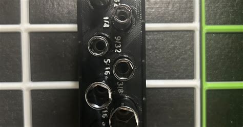 1 4 In Drive 6 Point Deep Sae Sockets By Jw Download Free Stl Model