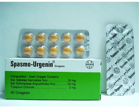 Spasmo Urgenin 30mg Tablets Rosheta