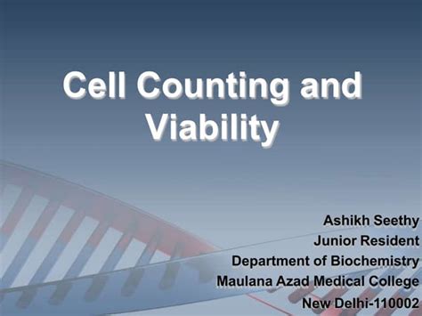 Cell Counting And Viability 170912035622pptx