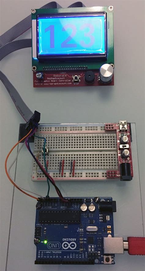 Reprap Full Graphic Controller Arduino Uno Mauro Alfieri Elettronica