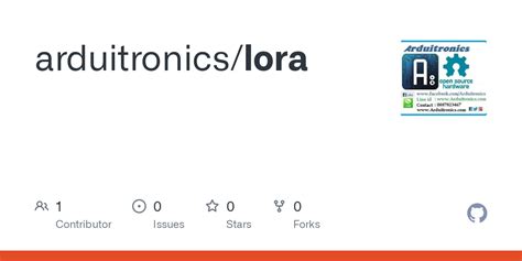 GitHub Arduitronics Lora