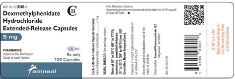 Dailymed Dexmethylphenidate Hydrochloride Capsule Extended Release