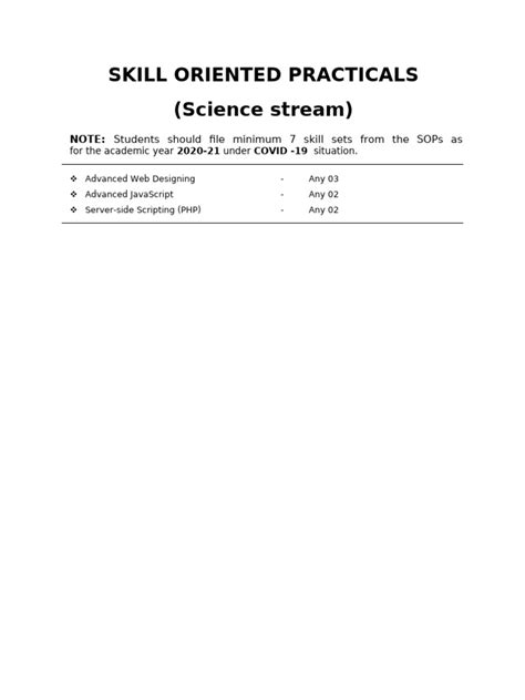 Sop Slips Std Xii Science Pdf World Wide Web Internet And Web