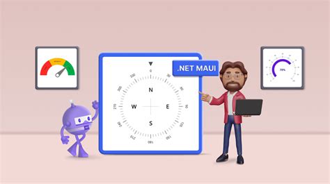 Easily Create A Directional Compass Using Net Maui Radial Gauge