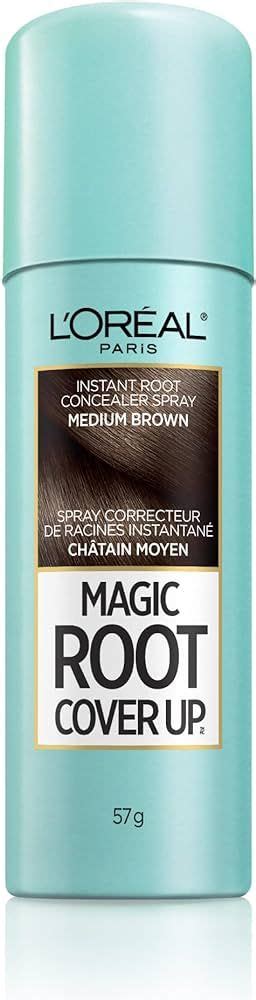 Loreal Paris Magic Root Cover Up Gray Concealer Spray Medium Brown 2