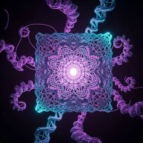 Free Luminous Yarn Mandala Image Knitting Mandala Luminous