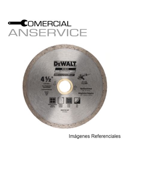 Disco Diamantado Continuo Dw47451hp Dewalt ﻿producto S